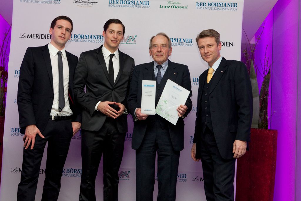 RHI Gründer Hellmut Longin mit Ehrenpreis für Lebenswerk ausgezeichnet