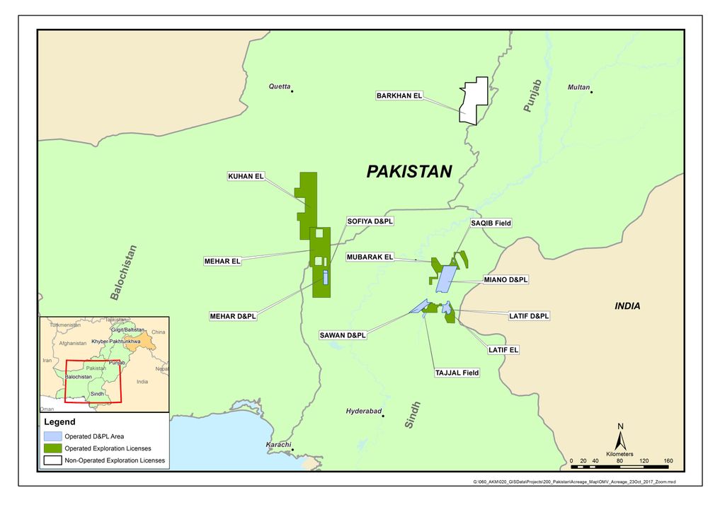OMV startet Produktion im Sofiya Gas- und Kondensatfeld in Pakistan