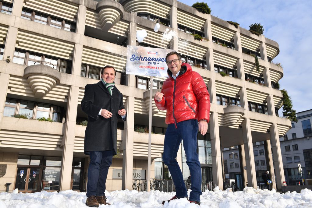 Hartlauer Schneewette 2018: Robert Hartlauer steht auf Schnee