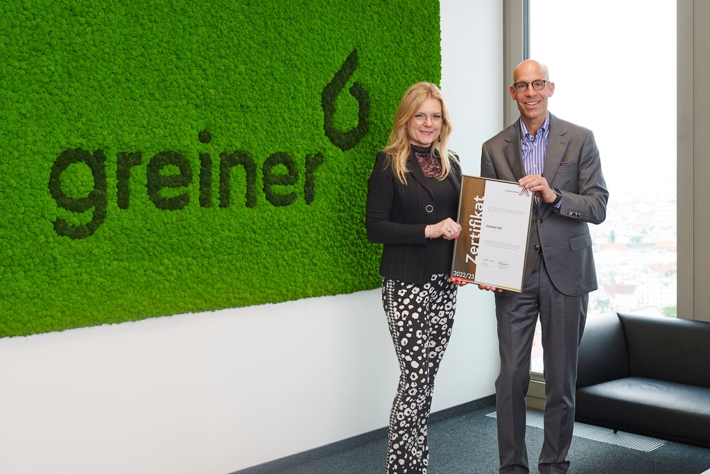 Greiner erneut als österreichischer Leitbetrieb ausgezeichnet