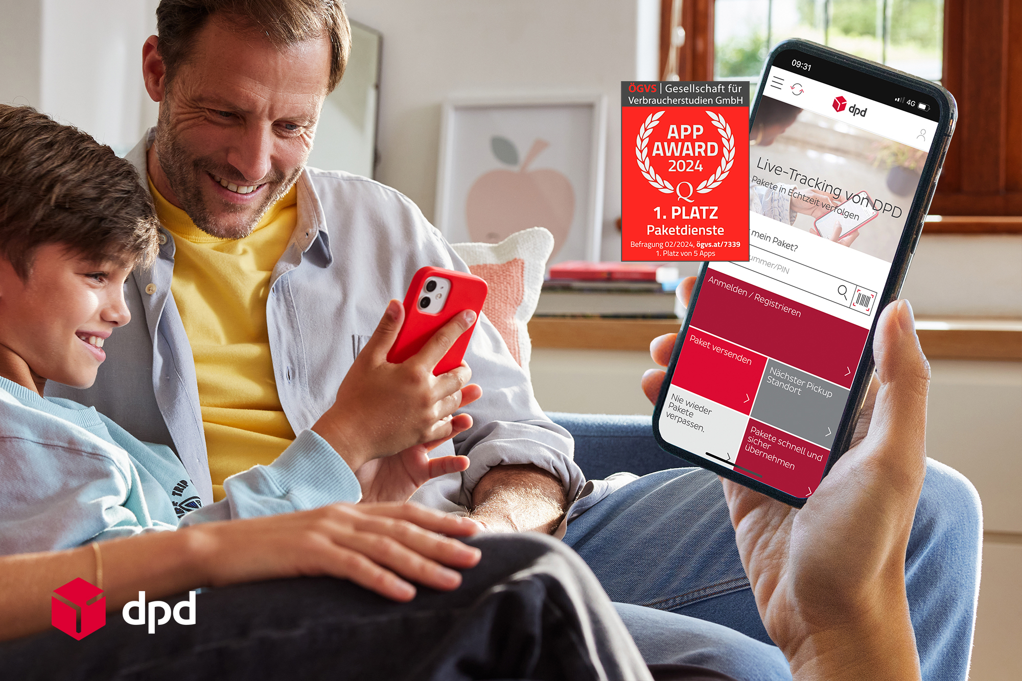 myDPD-Paket-App mit ÖGVS-Award ausgezeichnet | DPD Austria GmbH, 05.02.2024