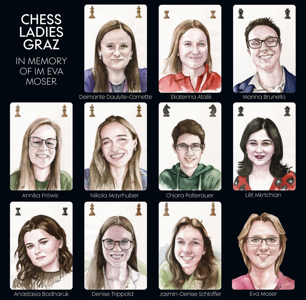„CHESS LADIES GRAZ“ in Erinnerung an IM Eva Moser