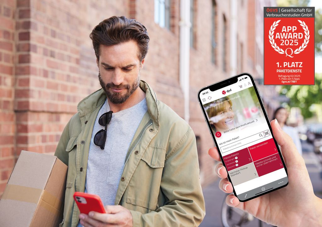 myDPD-Paket-App erneut mit ÖGVS-Award ausgezeichnet