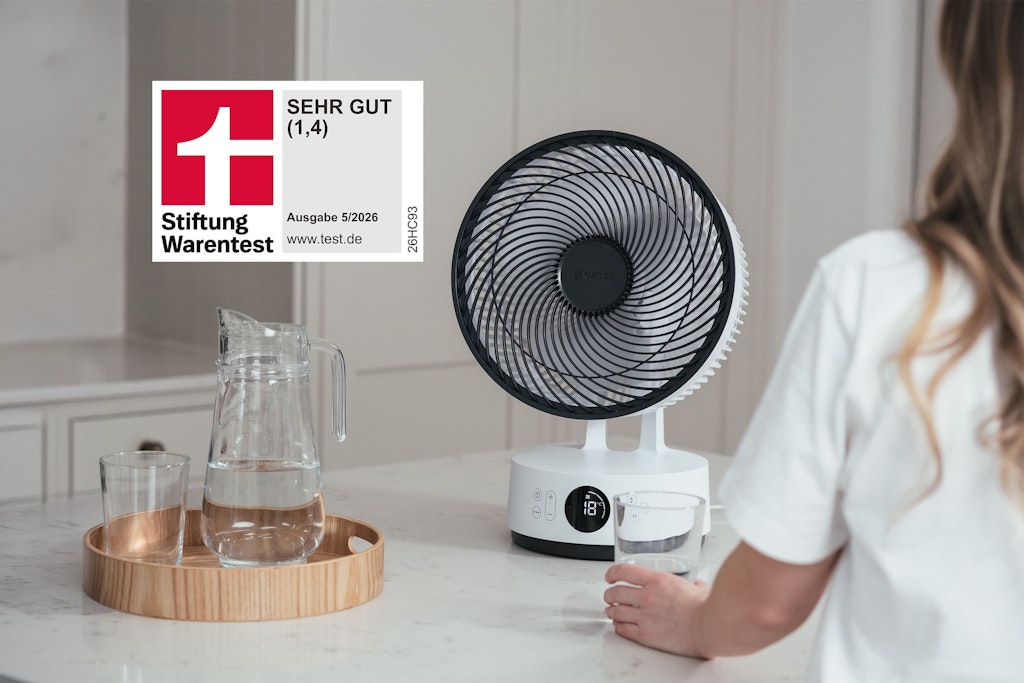 MeacoFan Sefte® 10 Tischventilator erzielt Bestnote 1,4 bei der ...